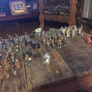 20 Antique Cast Army Men, Various Poses, Getting Hard to Find ...