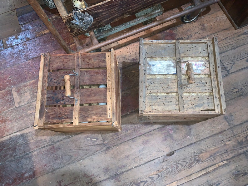 Primitive Early 1900's WOODEN EGG CRATE Many Available - Etsy