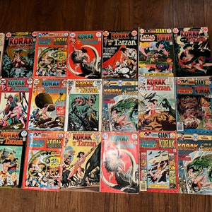 Vintage, Korak, Son of Tarzan Comics Lot of 21 See Pics for Condition ...