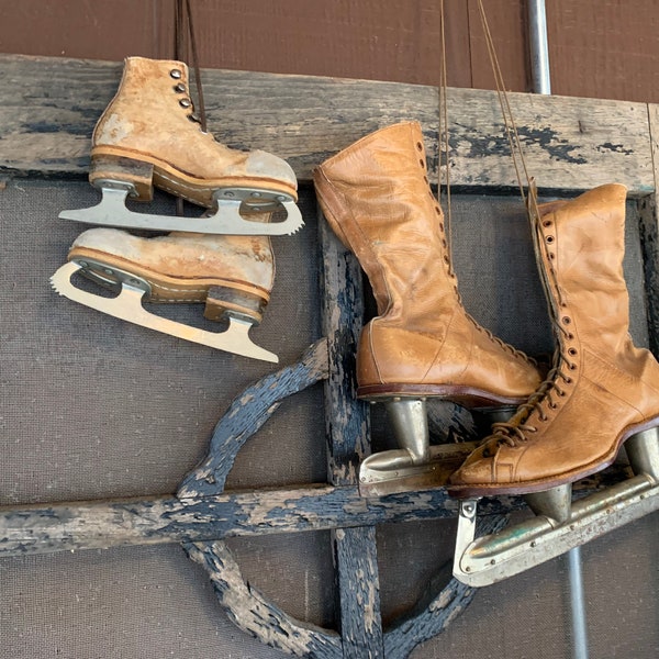 Antique Ice Skates - Etsy