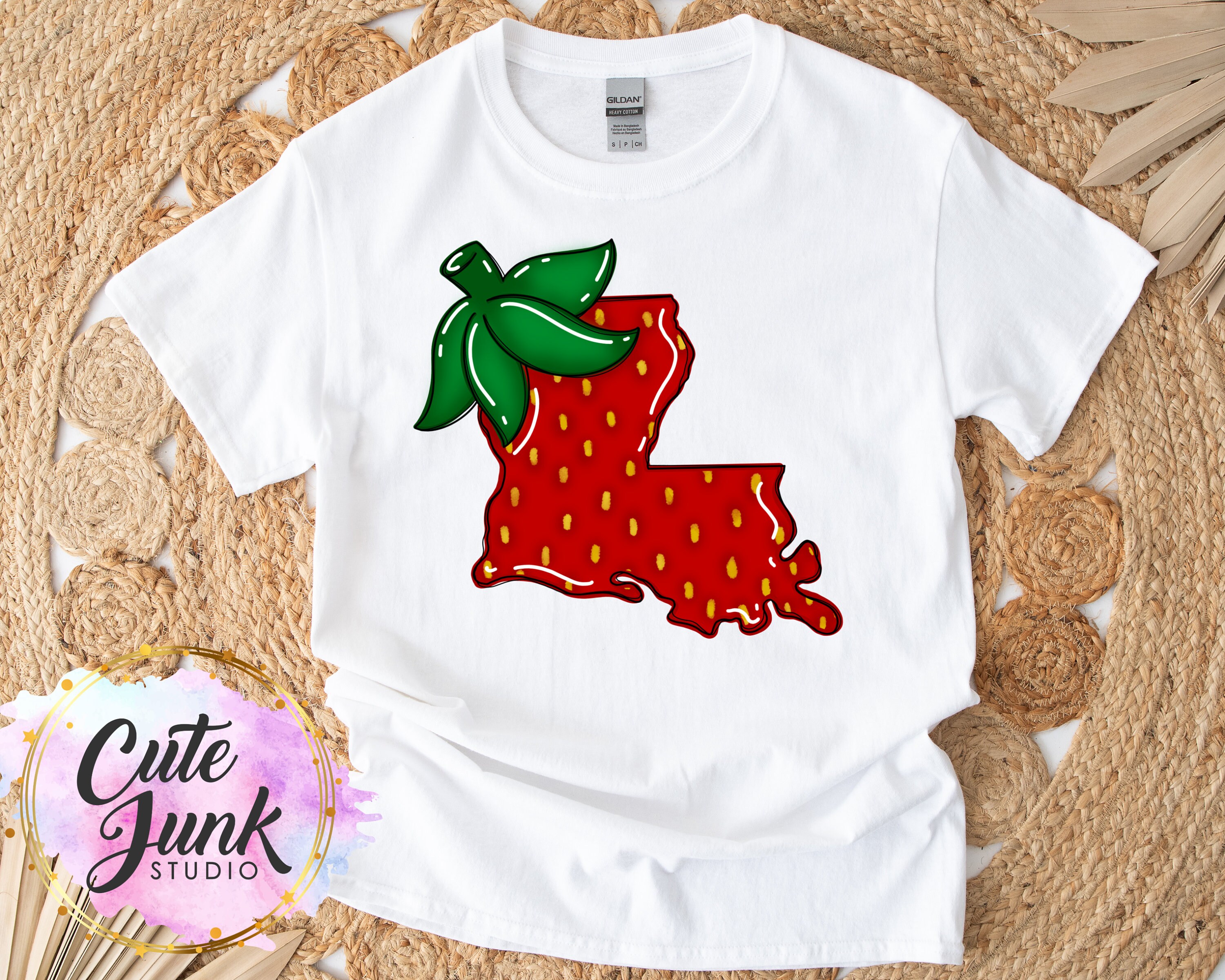 Strawberry State Louisiana PNG Digital File - Etsy
