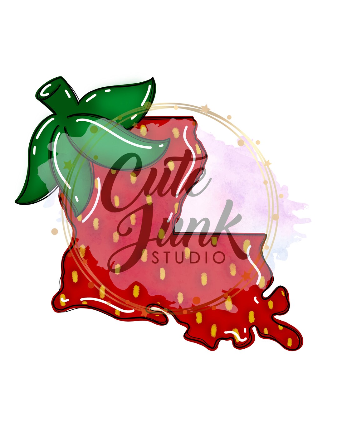 Strawberry State Louisiana PNG Digital File - Etsy