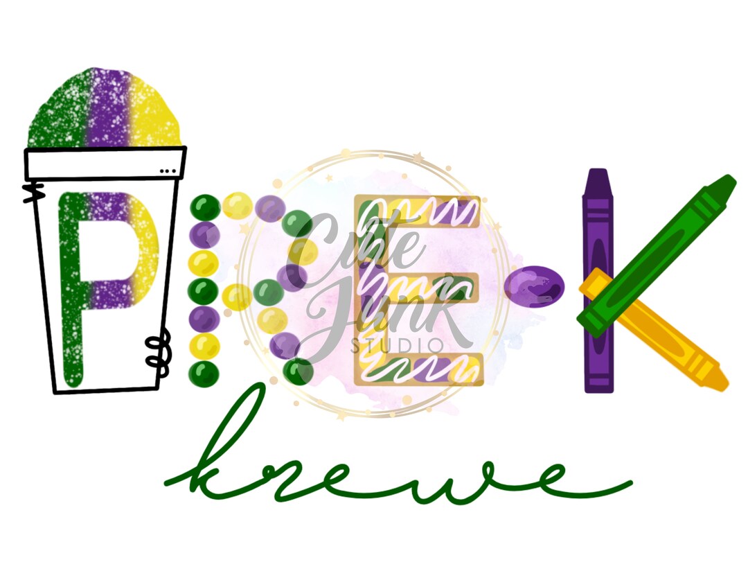 Pre K Krewe Png Digital Download - Etsy