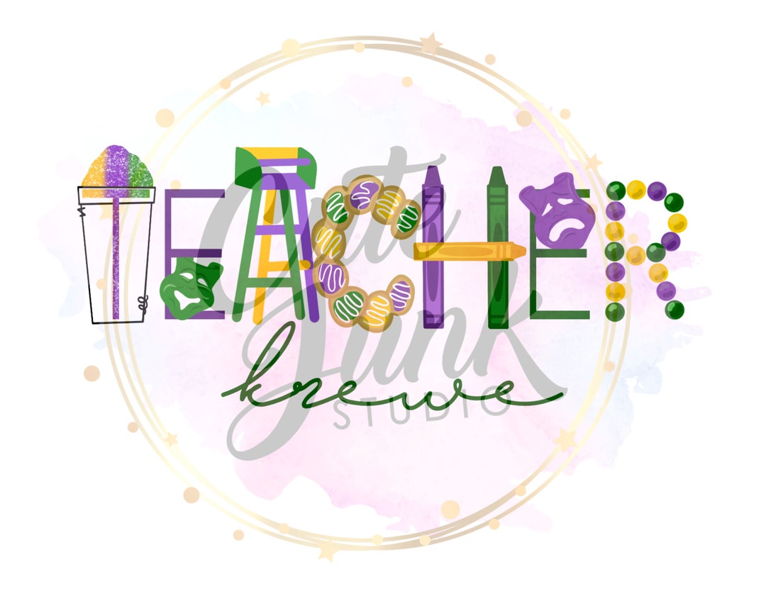 Teacher Krewe Png Digital Download - Etsy