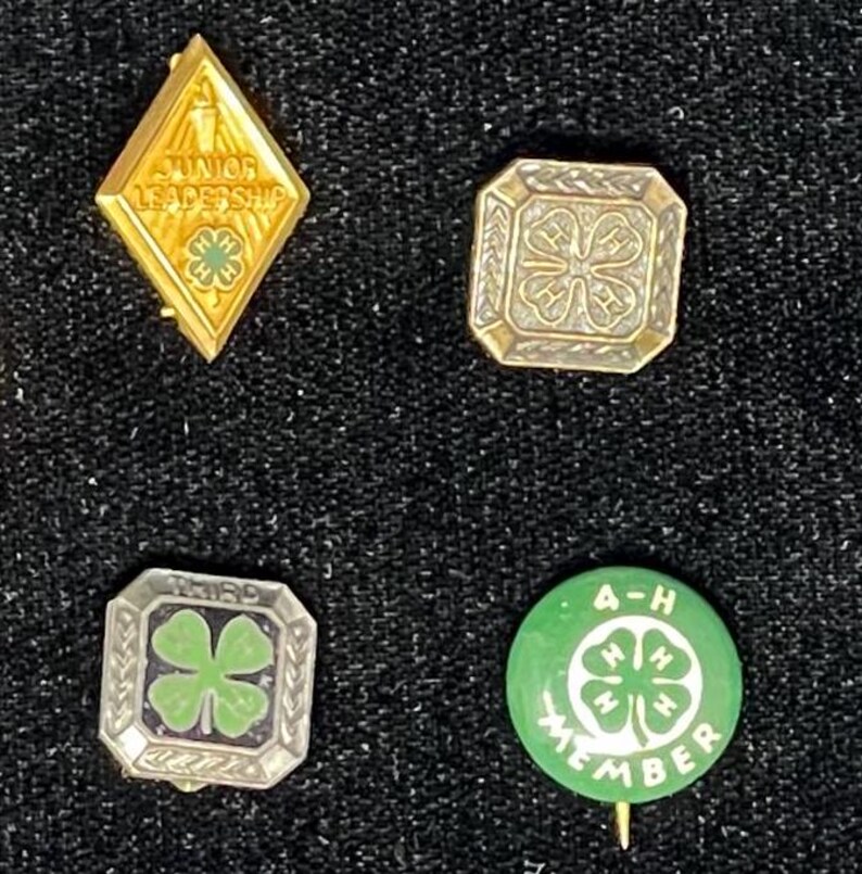 Vintage Tiny 4H Pins - Etsy