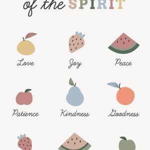 Digital File Kids Fruit of the Spirit Christian Homeschool Classroom ...