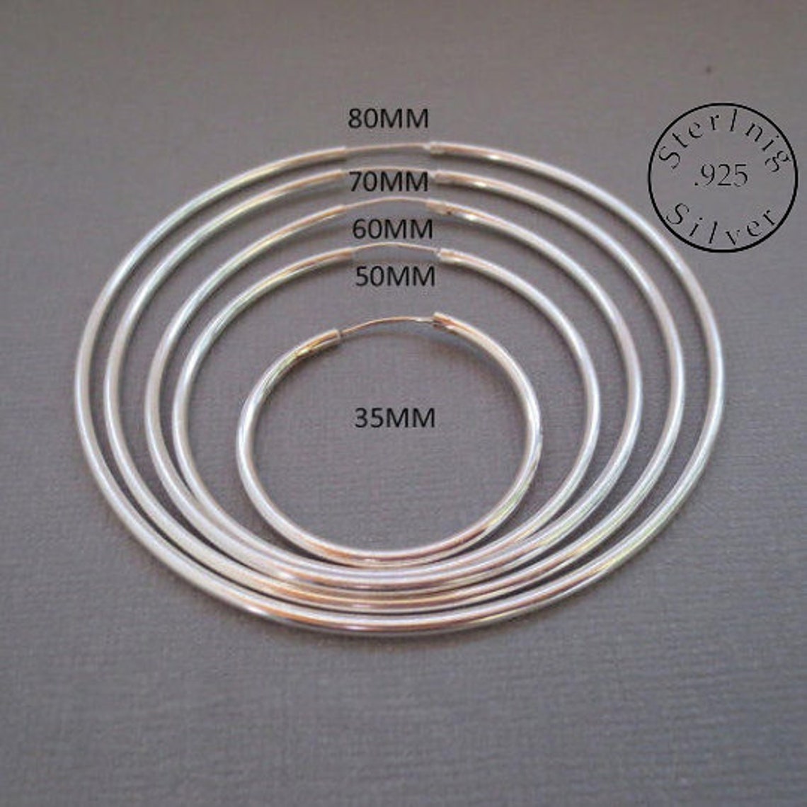 Sterling Silver Large Hoops/big Tube Hoops/gypsy Hoops/large - Etsy