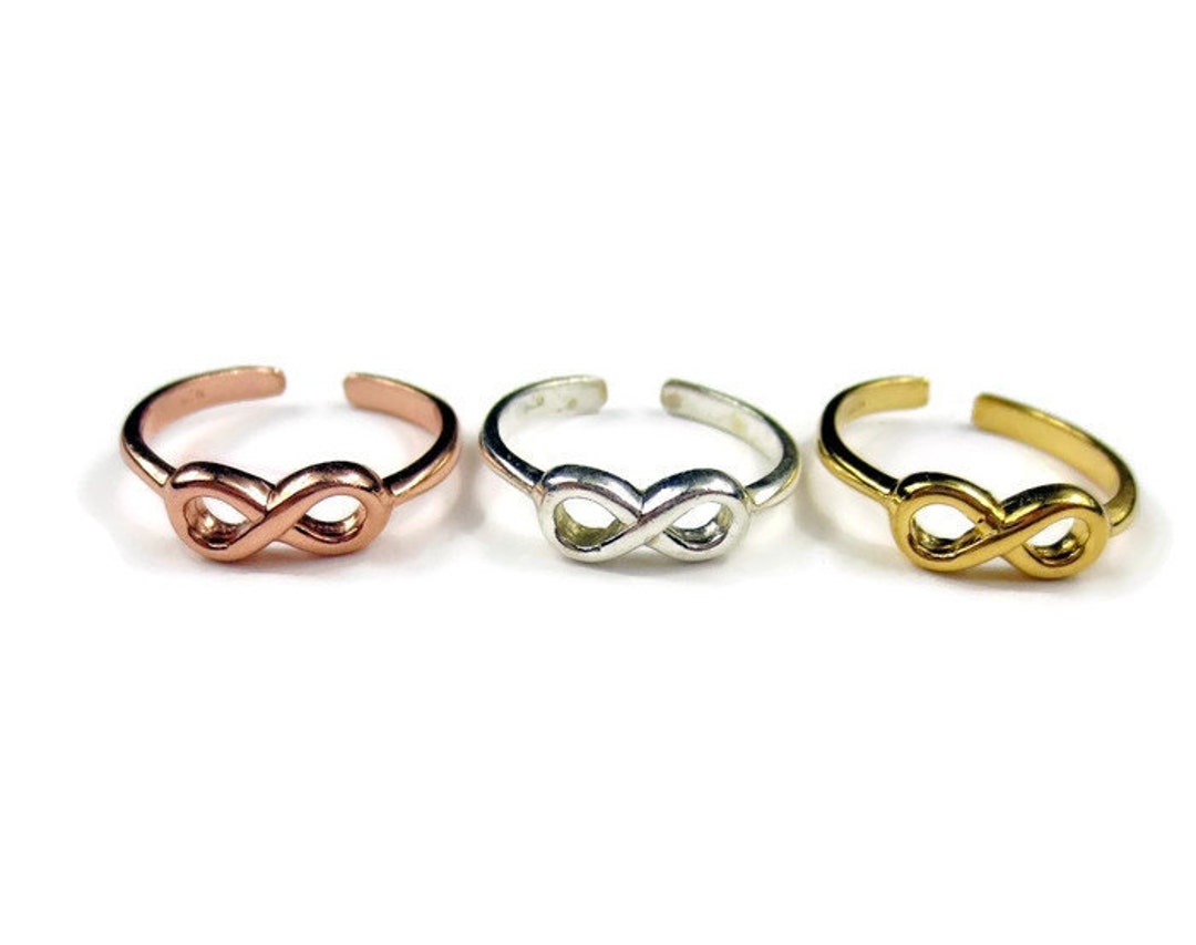 Adjustable Infinity Toe Ring or Above the Knuckle Ring. Available in ...