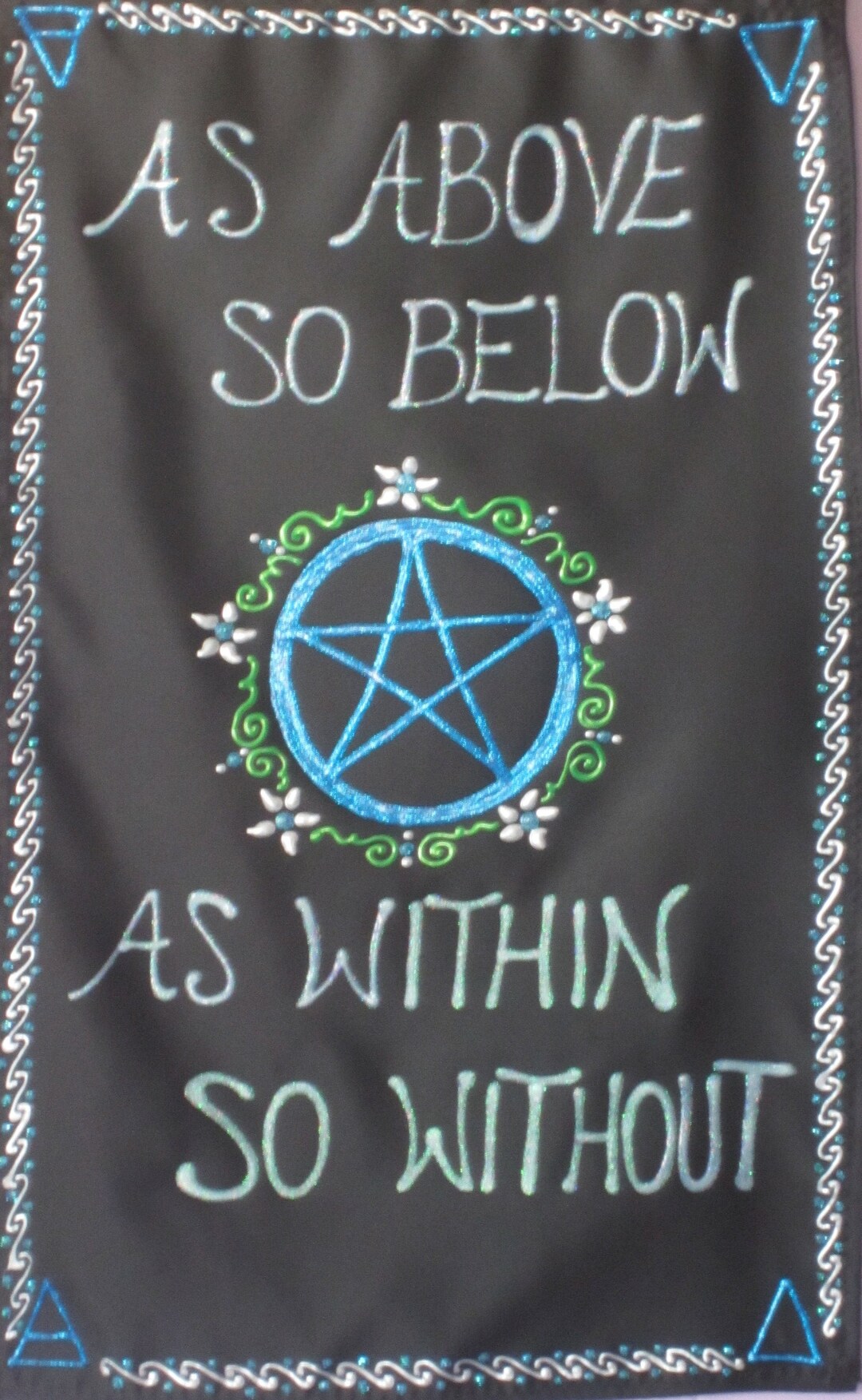 As Above so Below Wiccan Pagan Wall Hanging Banner Altar - Etsy