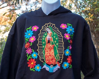 Virgin Mary Hoodie - Etsy