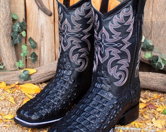 alligator pattern boots