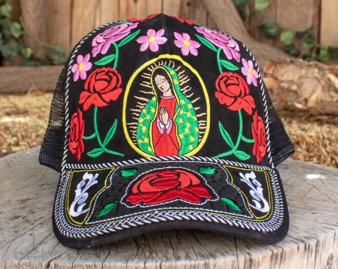 WOMENS Men’s Unisex VIRGEN De GUADALUPE Virgin Mary Red Rose ...