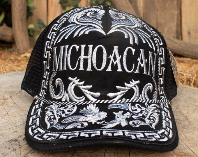 MICHOACAN Mexico ROOSTER Gallo Cockfighting Stamped Embroidered Western ...