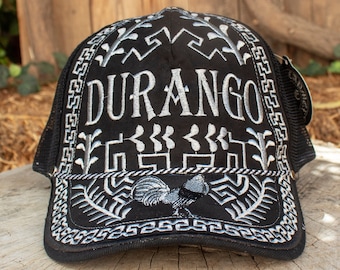 DURANGO MEXICO Rooster Gallo Embroidered Western Rodeo HAT Adjustable ...