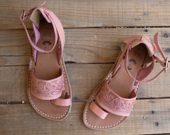 Toe Loop Leather Sandals - Etsy