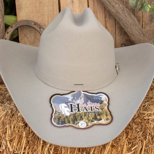 Gray Felt 100X Western La Sierra COWBOY TEXANA HAT Tejana - Etsy