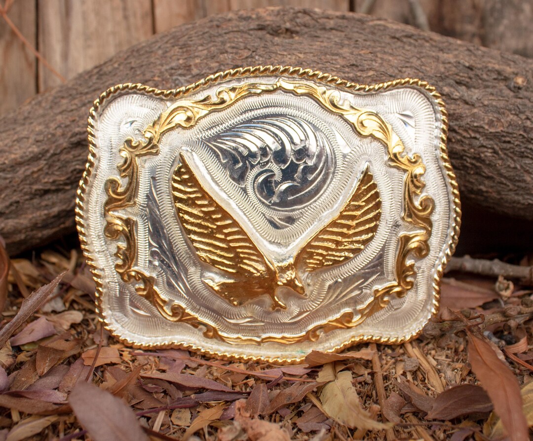 BALD EAGLE U.S.A Cowboy Western MARIACHI Belt Buckle Aguila Evilla - Etsy