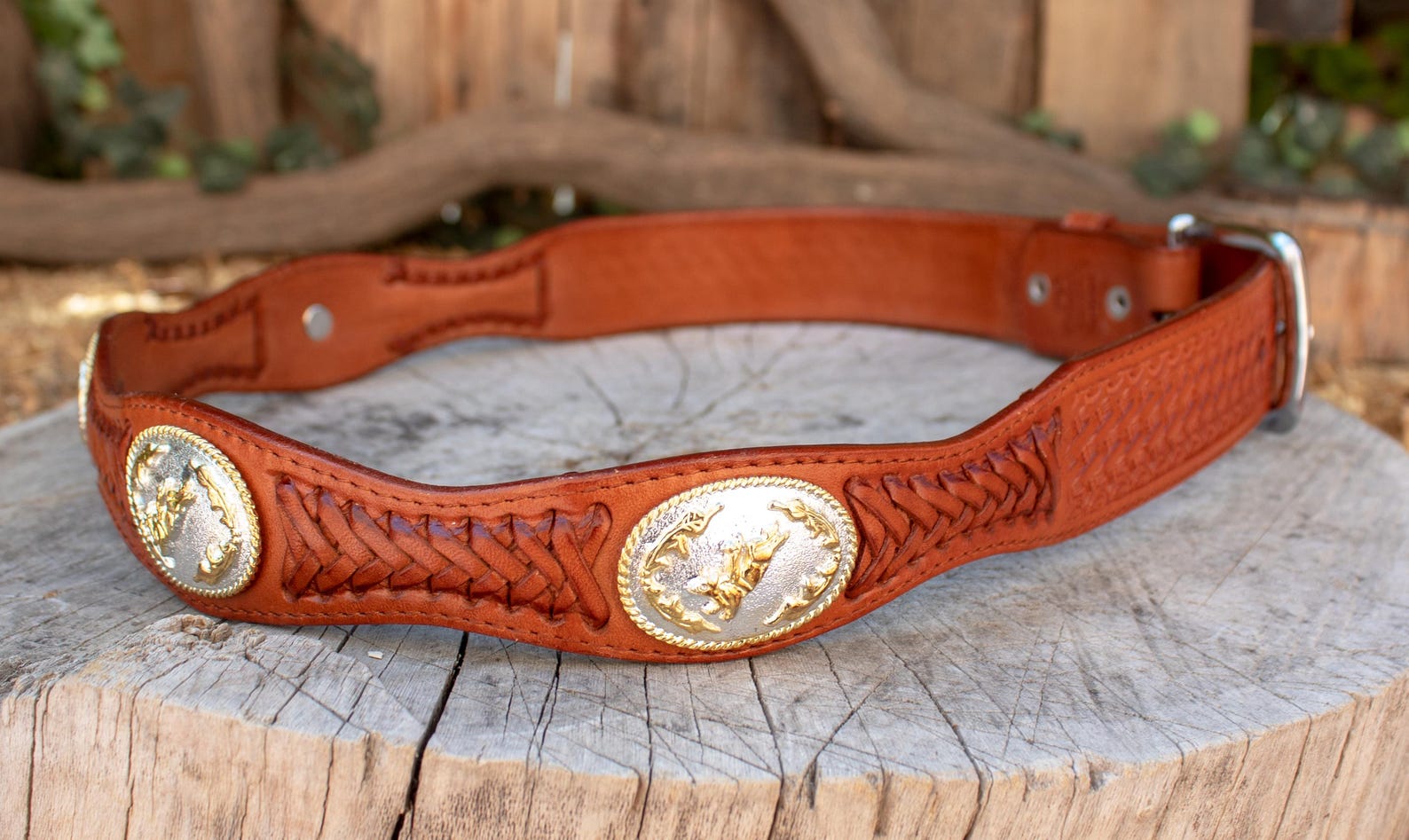 Mens LEATHER CONCHO WESTERN Cowboy Rodeo Belt - Etsy