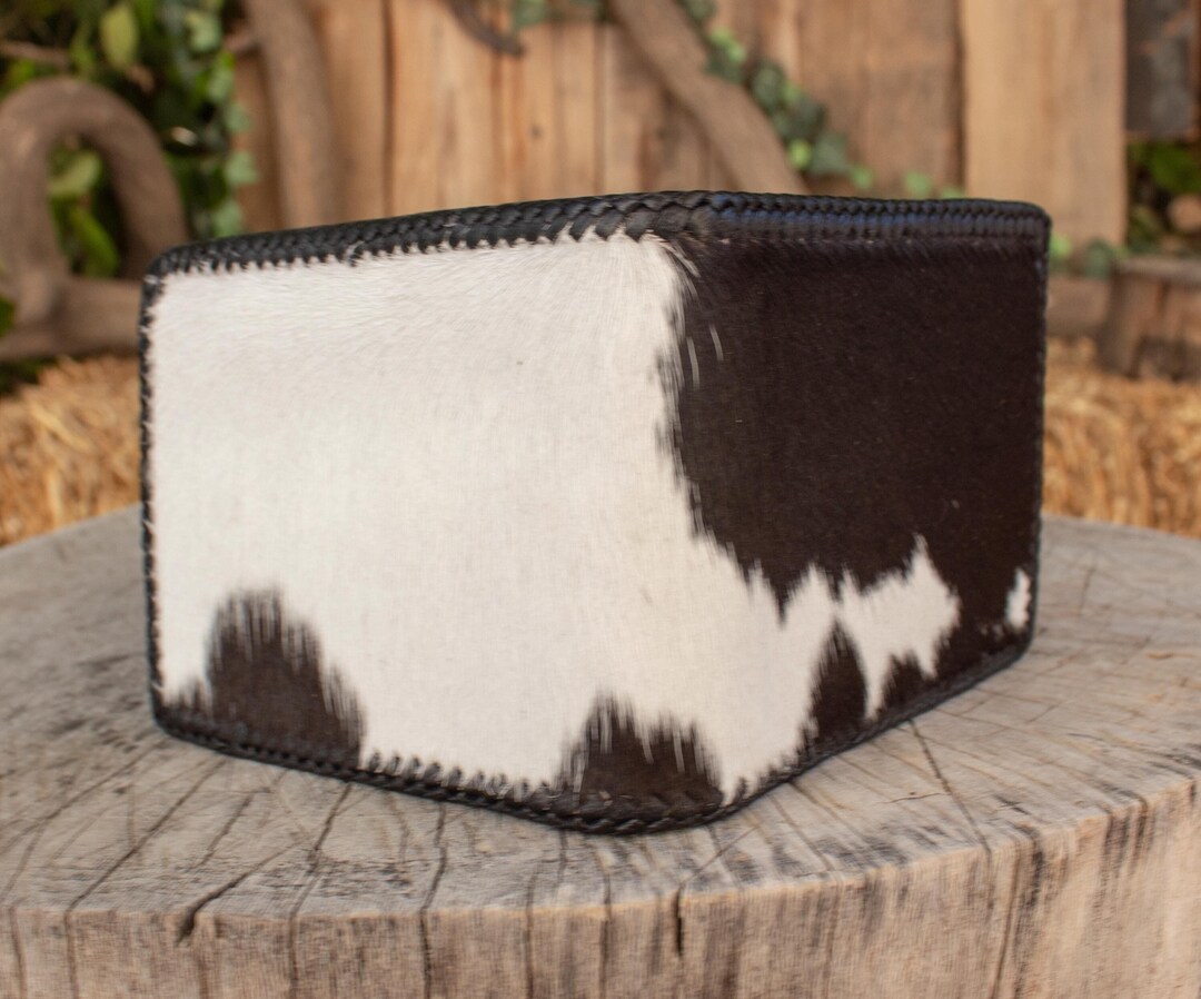 Authentic COWHIDE NATURAL HAIR Cowboy Leather Western Wallet Cartera - Etsy