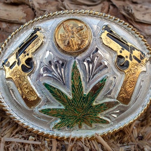 9MM MARIJUANA CENTENARIO Cowboy Western Belt Buckle - Etsy