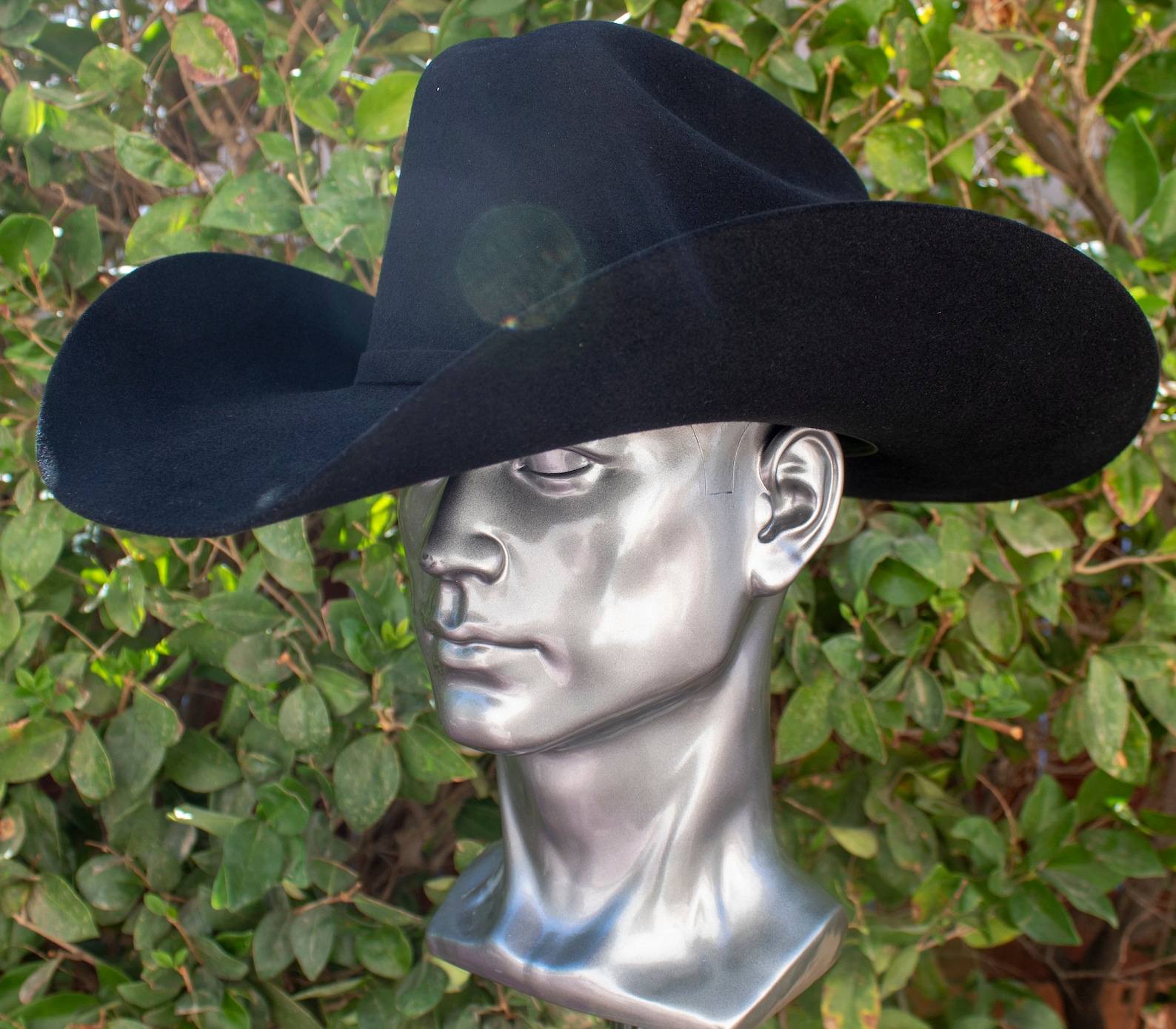 Black Felt 100X Western La Sierra COWBOY TEXANA HAT Tejana - Etsy