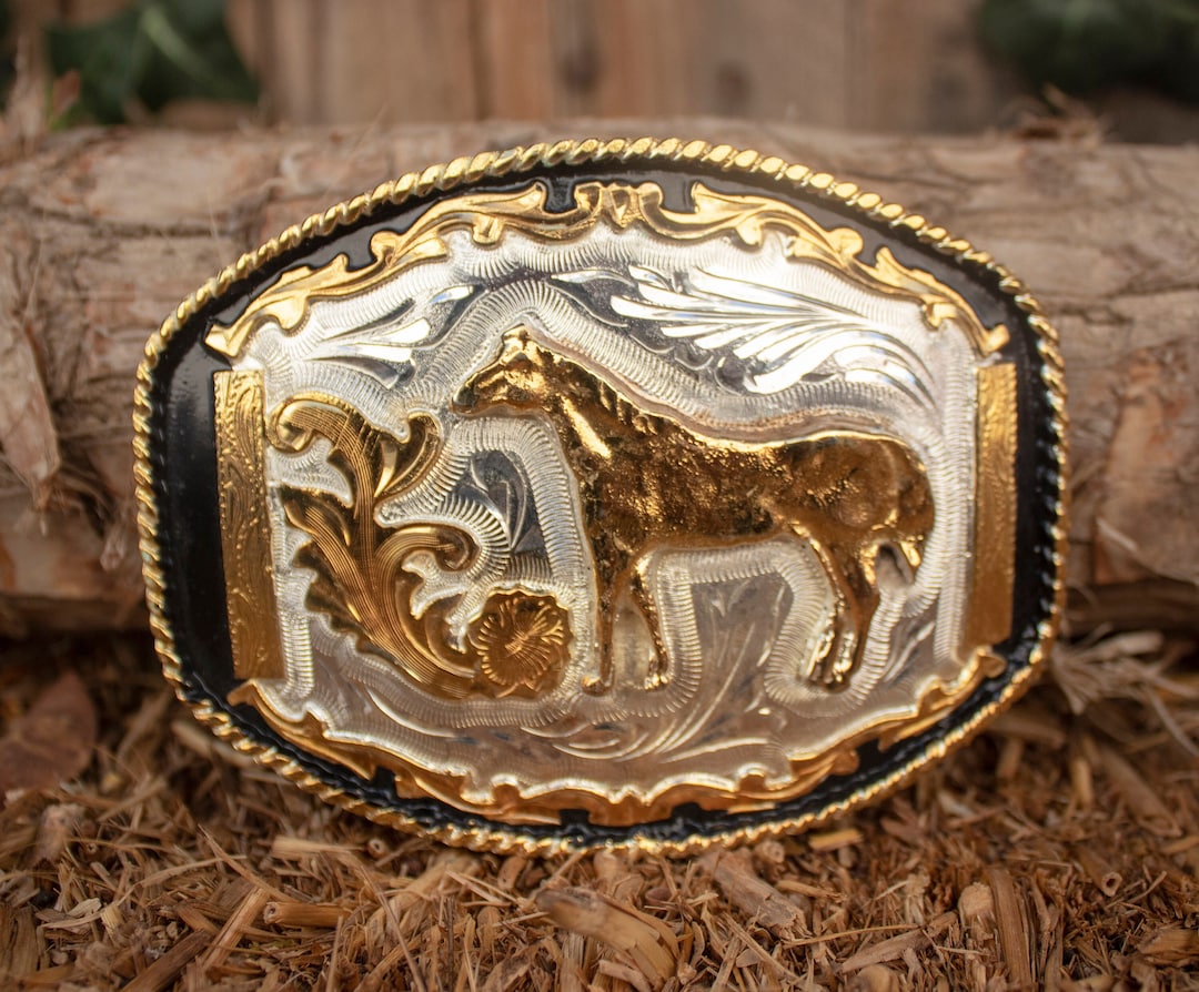 HORSE CABALLO MARIACHI Engraved Cowboy Western Belt Buckle - Etsy