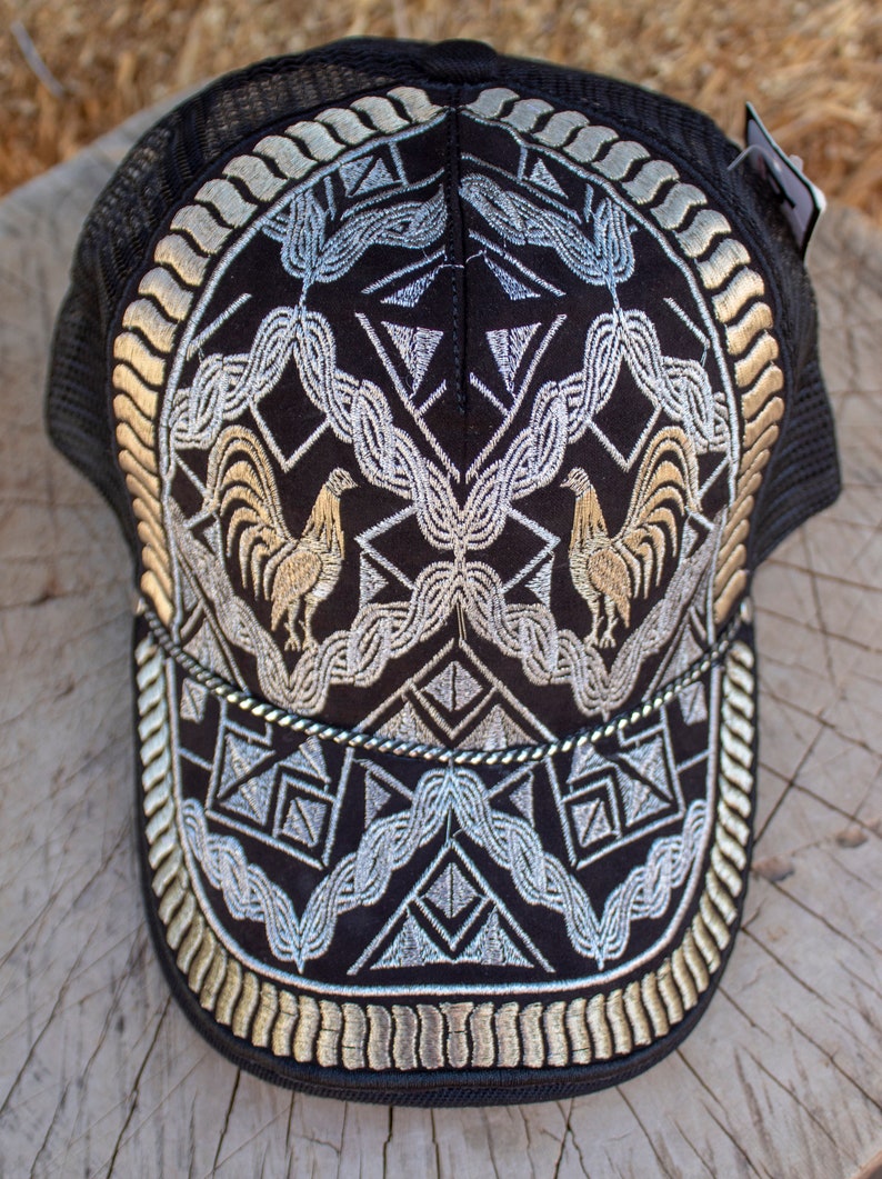 ROOSTER Gallo Cockfighting Western EMBROIDERED HAT Adjustable - Etsy