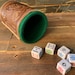 Traditional Mexican POKER DICE CUP Game Leather Engraved Aztec Print ...
