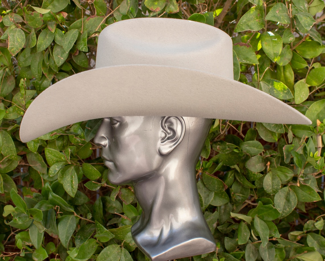 Gray Felt 100X Western La Sierra COWBOY TEXANA HAT Tejana - Etsy