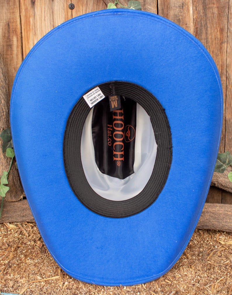 WOMENS Blue FELT Western Rodeo Cowboy Hat SOMBRERO Texana - Etsy