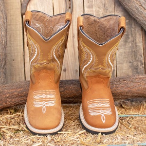 BABY TODDLER KIDS Youth Unisex Square Toe Leather Cowboy Boots - Etsy