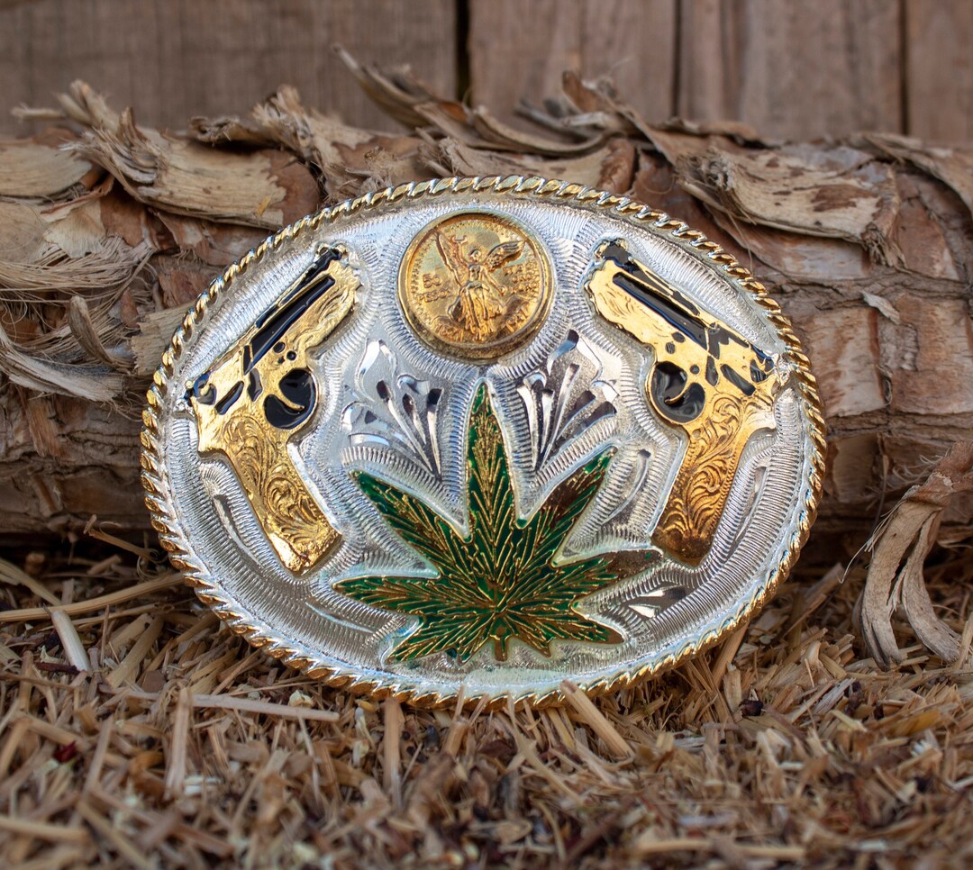 9MM MARIJUANA CENTENARIO Cowboy Western Belt Buckle - Etsy