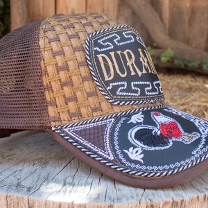 DURANGO MEXICO Rooster Gallo Embroidered Western Rodeo HAT Adjustable ...