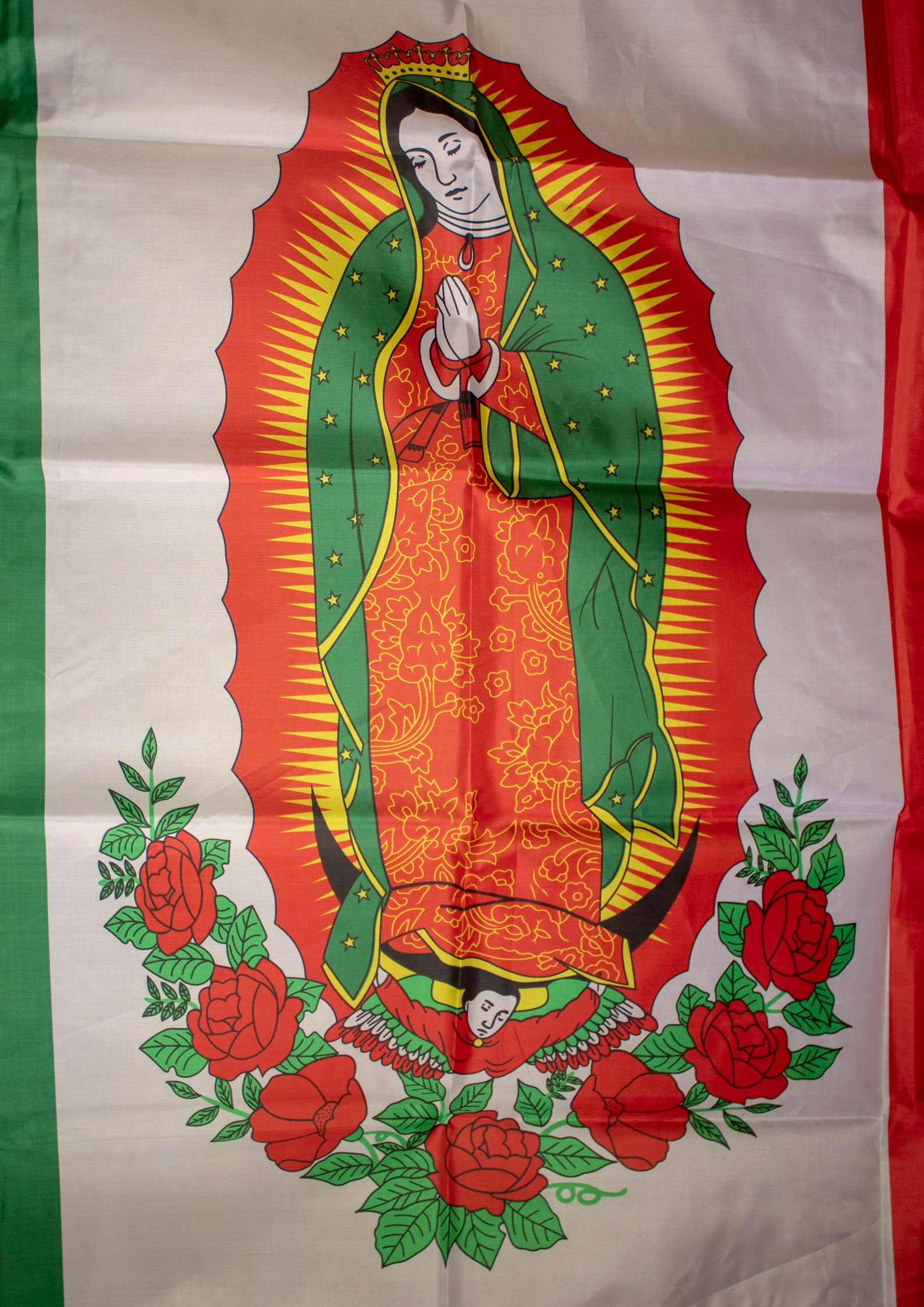 VIRGEN DE GUADALUPE Virgen María tricolor México bandera - Etsy España