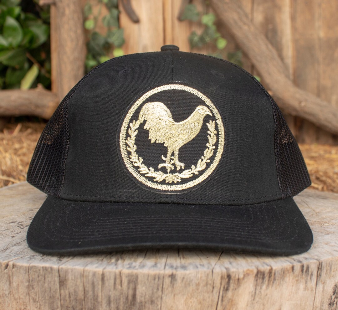 ROOSTER Gallo Cockfighting Patch Western EMBROIDERED HAT Adjustable ...