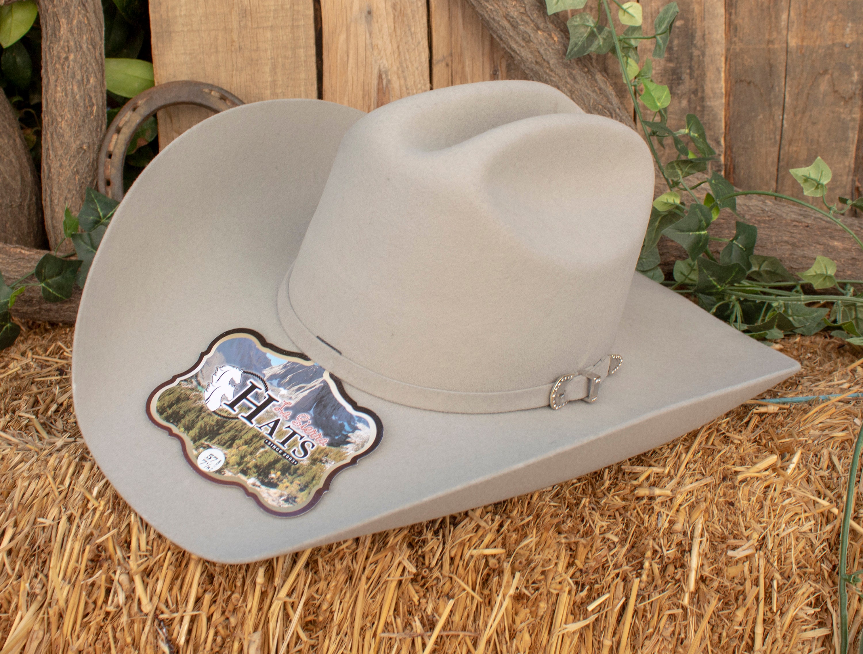 Gray Felt 100X Western La Sierra COWBOY TEXANA HAT Tejana - Etsy