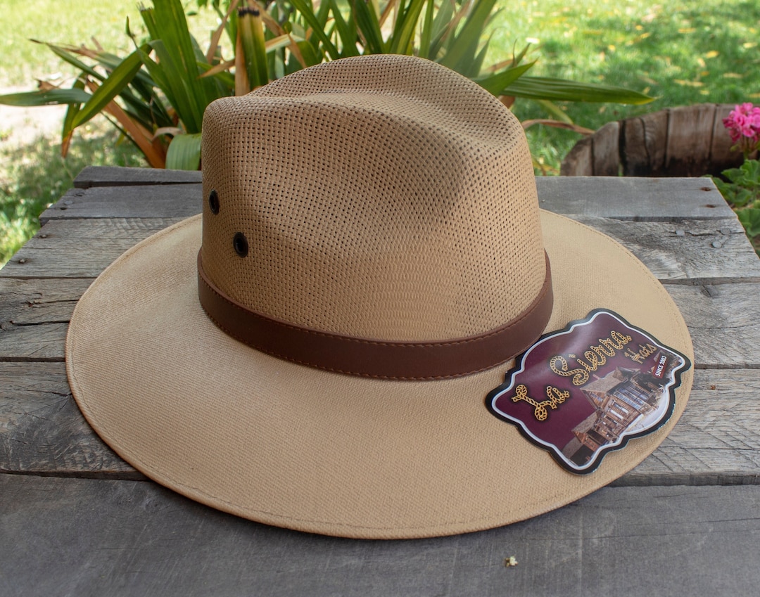 STRAW PANAMA Fedora Golfer Cabana Breathable Lightweight Beige HAT ...