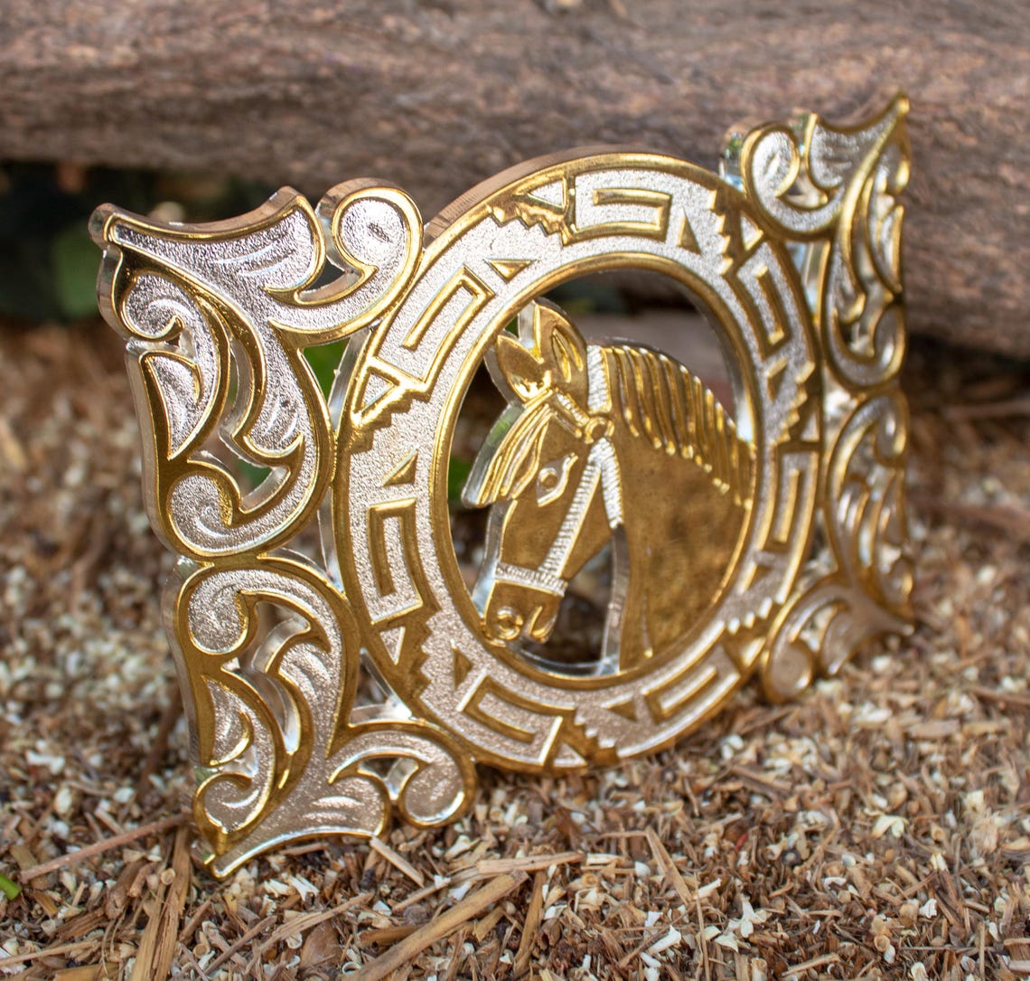 HORSE CABALLO Cowboy Western Mariachi Chrome Belt BUCKLE - Etsy