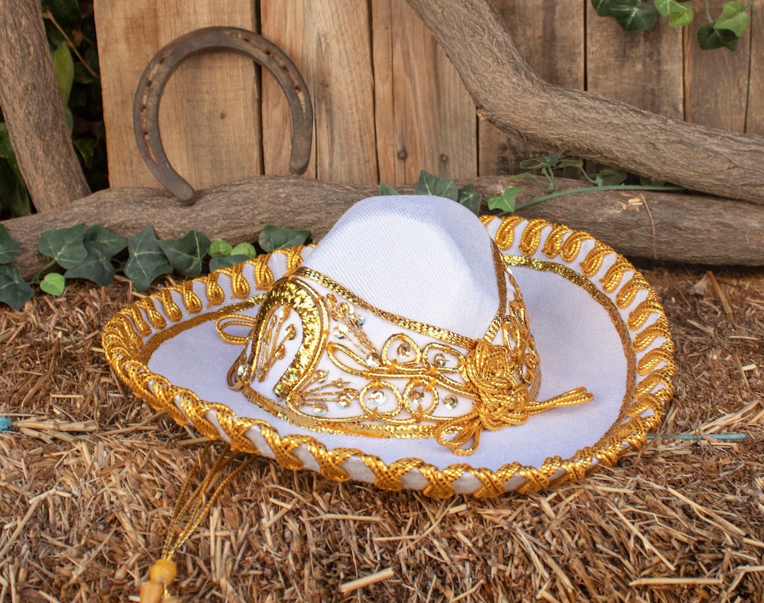KIDS MARIACHI Baby Boys Girls Toddler Childrens Western SOMBRERO White ...