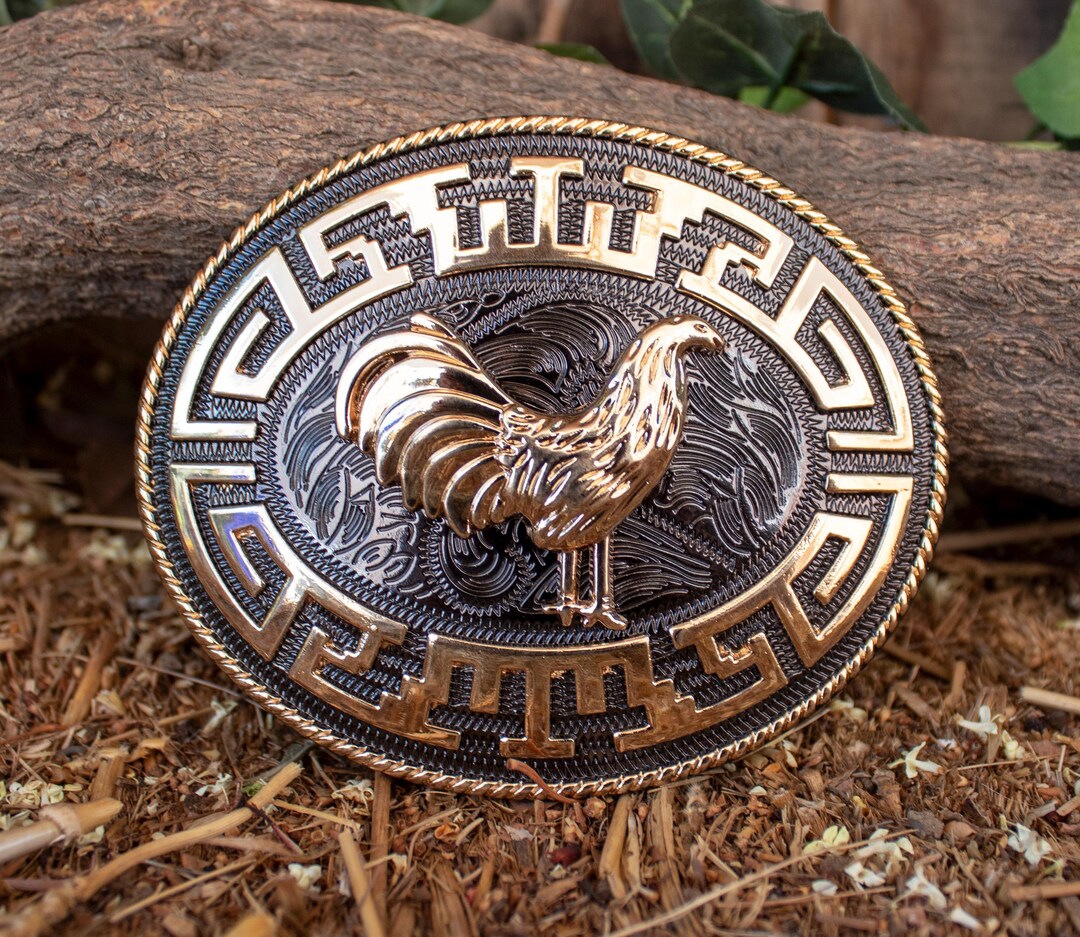 ROOSTER GALLO Metal ENGRAVED Cowboy Western Mariachi Belt Buckle - Etsy