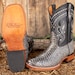 MENS PYTHON Snake Faux Leather Square Toe Cowboy Western Rodeo Boots ...