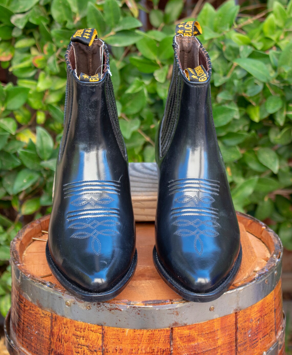 MENS LEATHER COWBOY Pointed Toe Half Ankle Boots Botines - Etsy