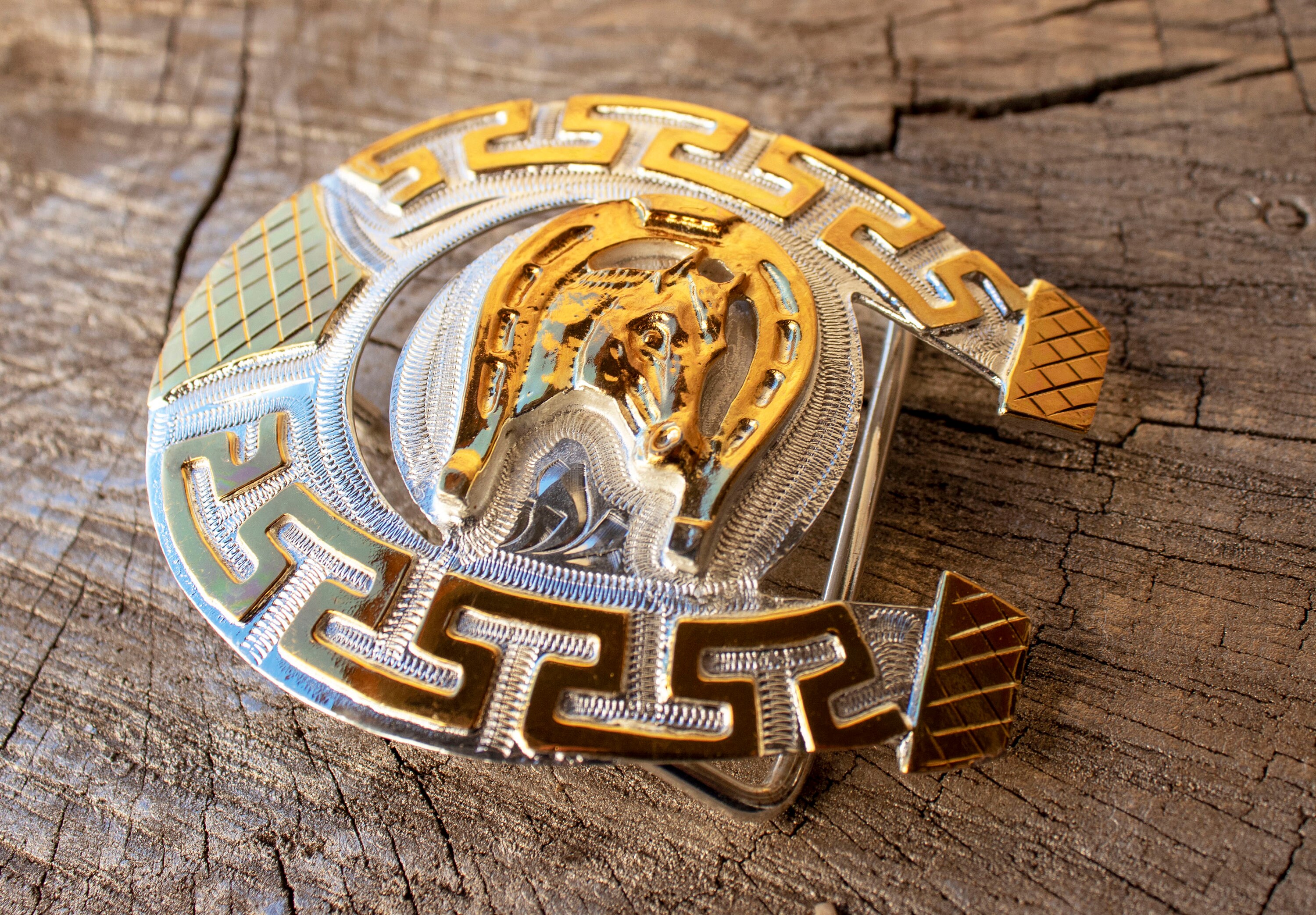 HORSESHOE cowboy western caballo cinturón hebilla evilla | Etsy