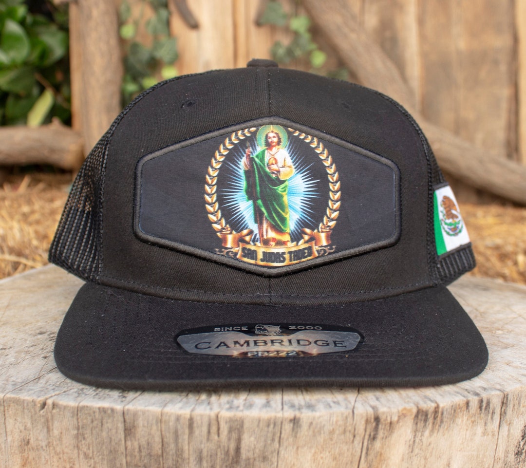 SAN JUDAS St Jude Embroidered Patch SNAPBACK Adjustable Hat Trucker Cap ...