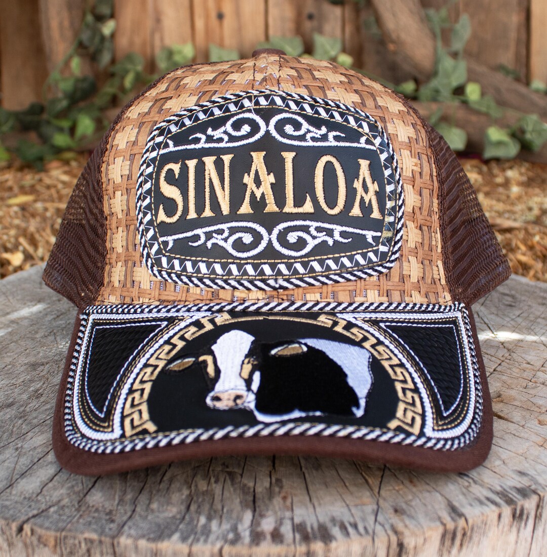 SINALOA Mexico BECERRO Calf Cow Embroidered Western Rodeo HAT ...