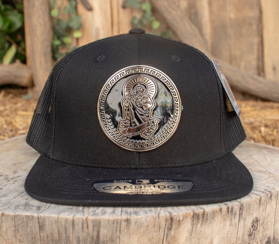 SAN JUDAS St Jude Metal Plaque Patch SNAPBACK Adjustable Hat - Etsy ...