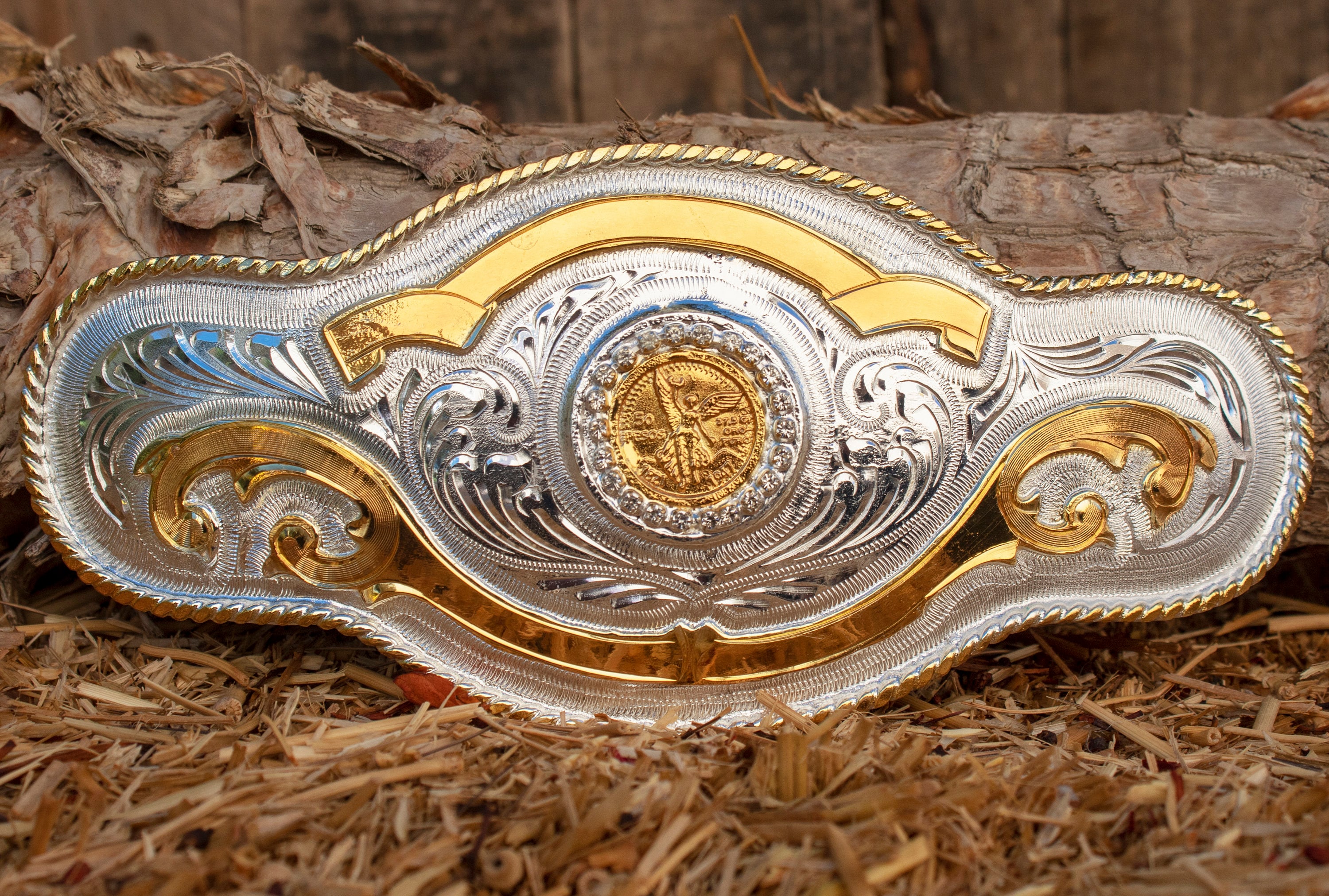 EL CENTENARIO 50 PESOS Mexican Mariachi Cowboy Western Alpaca Belt ...