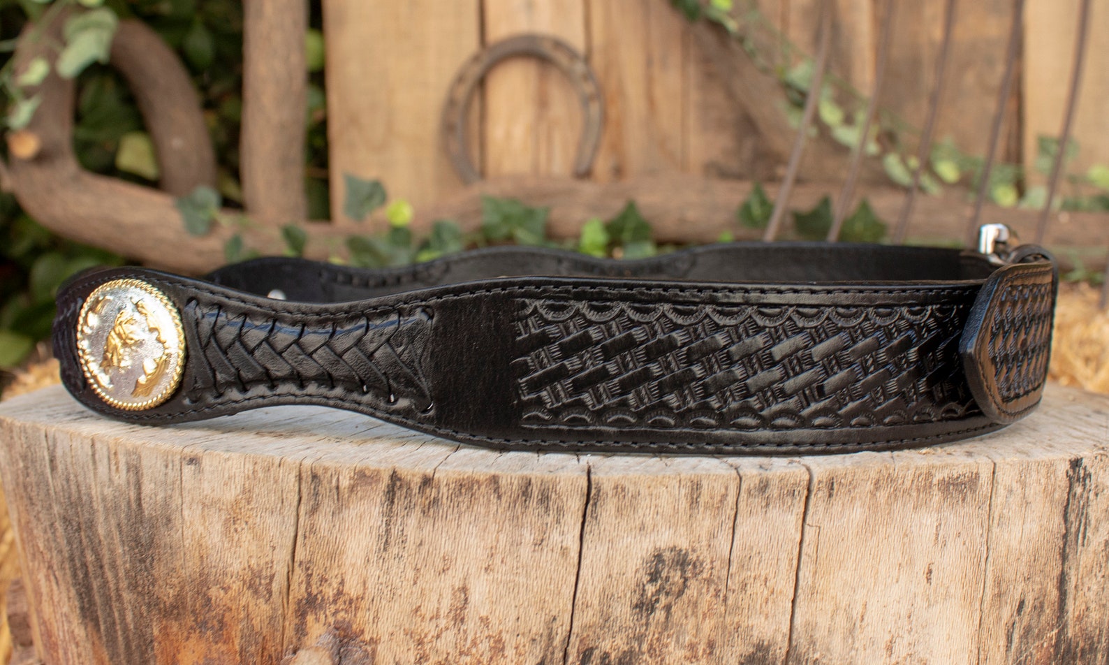 Mens LEATHER CONCHO WESTERN Cowboy Rodeo Belt - Etsy