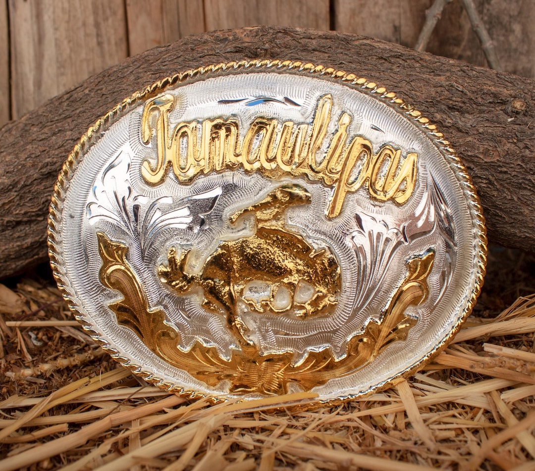 TAMAULIPAS Mexico JINETE Horse Rider Engraved COWBOY Western Mariachi ...