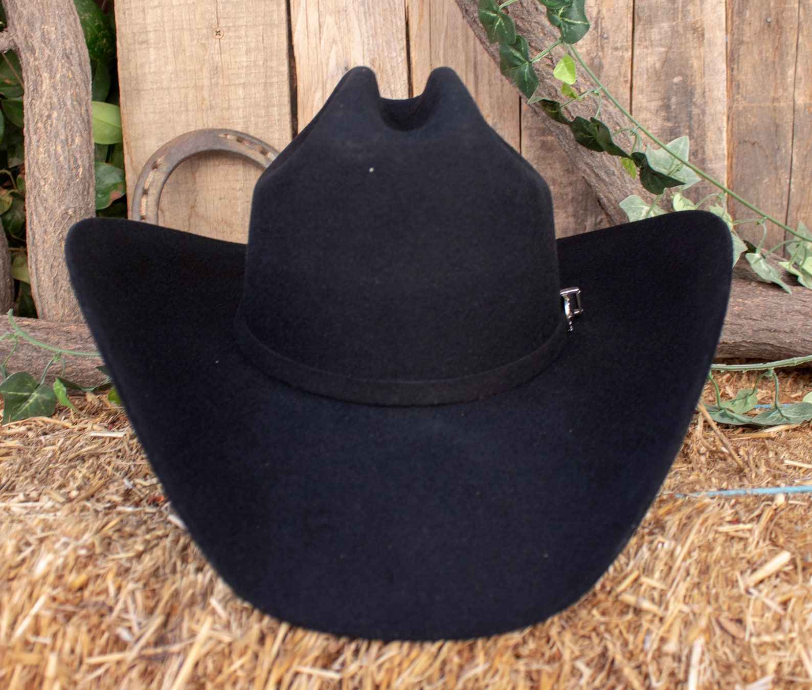 Black Felt 100X Western La Sierra COWBOY TEXANA HAT Tejana Unisex - Etsy